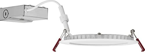 Lithonia Lighting WF6 30K40K50K 90CRI MW M6 LED color Temperature Selectable Ultra Thin Recessed Downlight, 3000K | 4000K | 5000K, White, 6 inch