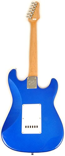 Left Handed 3/4 Size (36 inch) Beginner Guitar Package Blue w/Amp Strap and Carry Bag SX RST 3/4 EB
