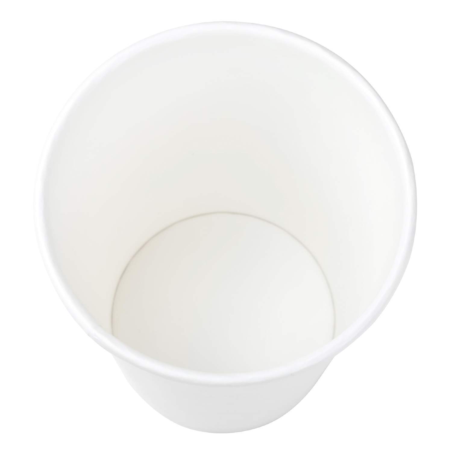 Karat 12oz Premium White Paper Hot Coffee Cups Diameter 3.54", Disposable, Leak-Resistant Double Poly-Lined, Ideal for Restaurants - Pack of 1000