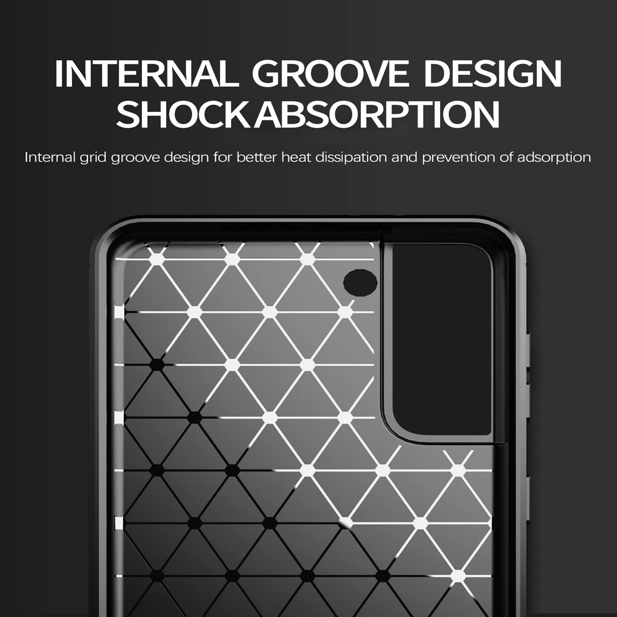 KOARWVC Phone Case for Galaxy S21 Plus 5G Case, Samsung S21+ SM-G996U Case Carbon Fiber Shockproof Rugged Shield Anti-Scratch Soft TPU Back Cover Protective Cases for Samsung Galaxy S21 Plus (Black)