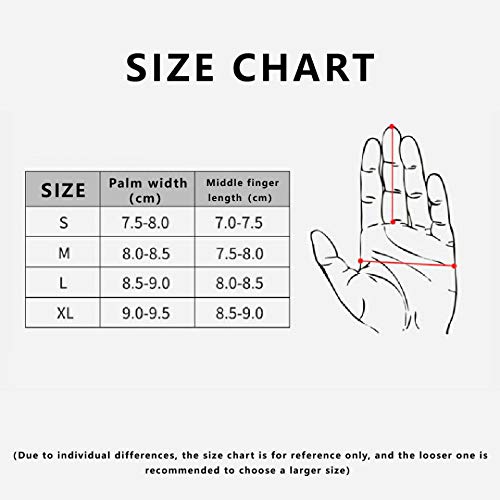 KYNCILOR Winter Full Finger Non-Slip Silicone Warm Cycling Gloves, Touch Screen, Splash-Proof for Cycling, Hiking, Climbing, Running, Camping Outdoor Projects(Large)
