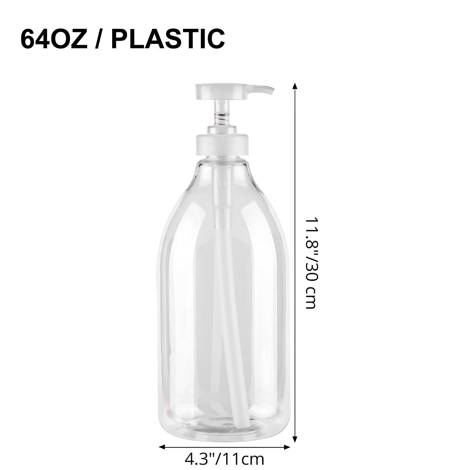 VOTLEVT 64 OZ Laundry Detergent Dispenser, Liquid Laundry Soap Dispenser, Plastic Fabric Softener Holder and Container, Laundry Room Organization, 2 Pack
