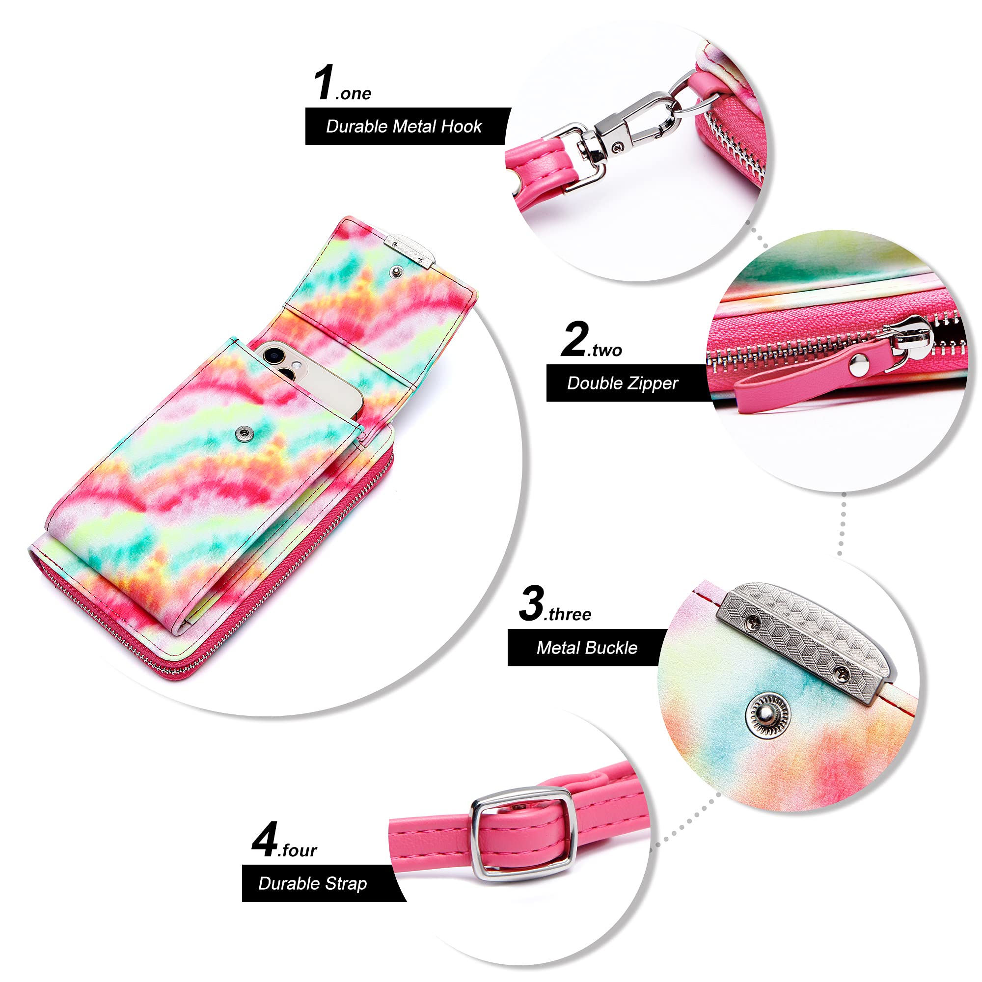 OIDERY Small Crossbody Phone Bags Cellphone Wallet Purse for Women with Credit Card Slots