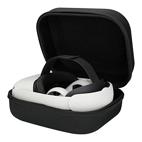 Portable Travel Hard Shells with Strap Compatible with Oculus Quest 2 VR Headset with Zipper Design Easy to Open Close