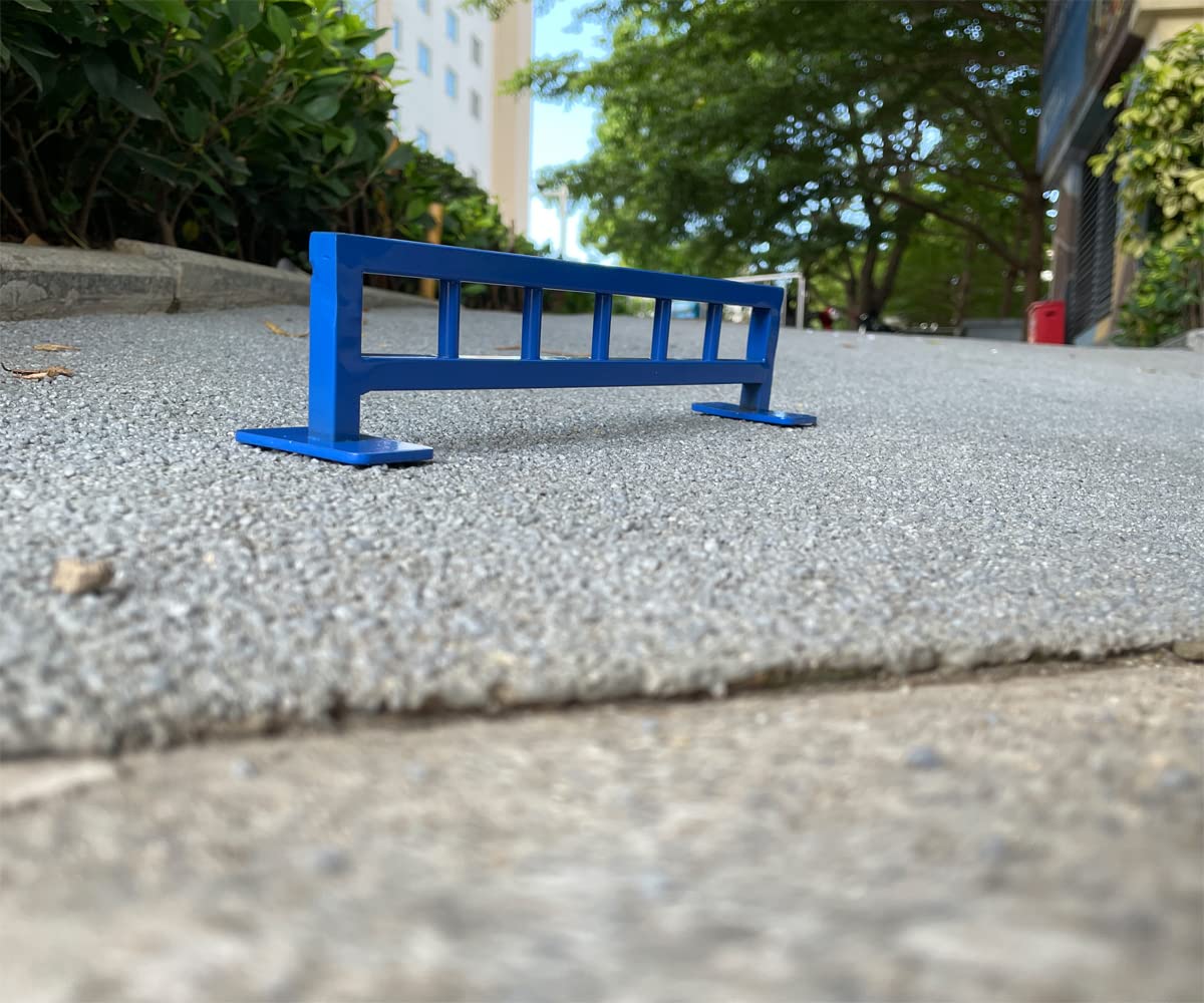 Puerkasito Fingerboard Rail Metal Fingerboard Rails Professional Fingerboard Flat Rail (Drak Blue)