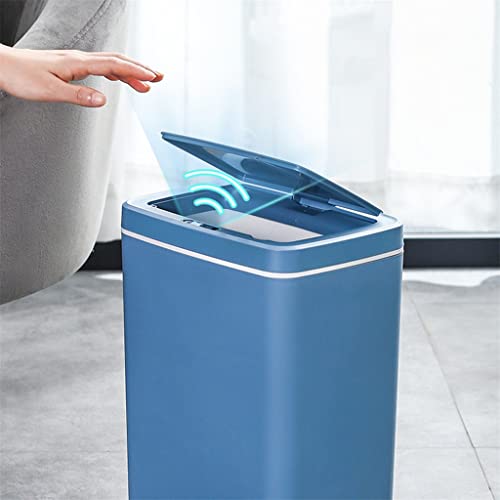 ZSEDP Automatic Sensor Induction Trash Can Home Rubbish Cans Kitchen Bathroom Electric Type Touch Waste Bin Paper Dustbin Bucket ( Color : OneColor , Size : As The Picture Shows )
