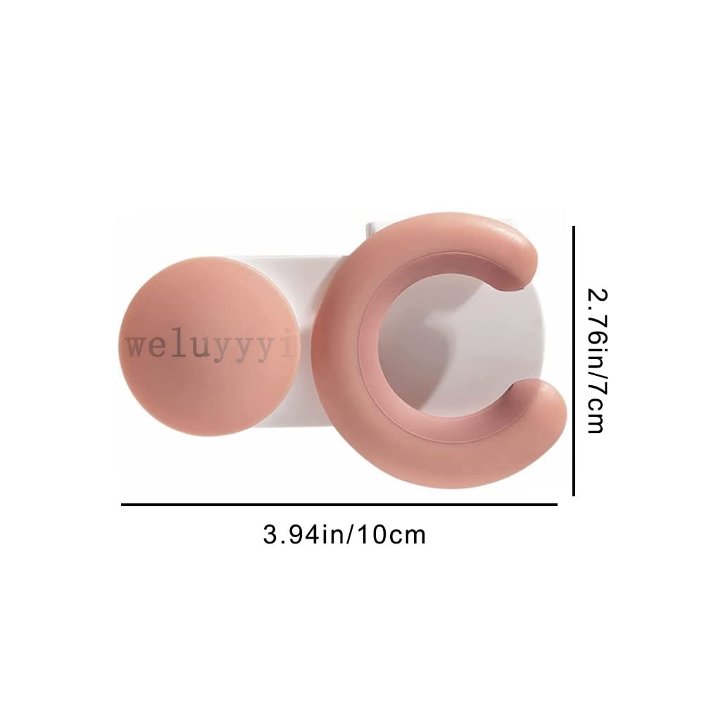 weluyyyi Broom Mop Storage Rack Wall Mounted Mop Hanging Storage No Drilling Mop Holder for Bathroom Kitchen Garden Garage