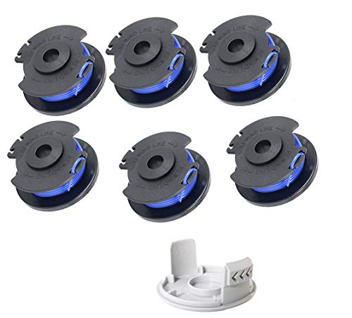 LEIMO KPARTS 0.065 String Trimmer Spool Line for Ryobi One+ AC14RL3A , 0.065" Autofeed Replacement Spools for Ryobi 18V, 24V, and 40V Cordless Trimmers (7 Pack)