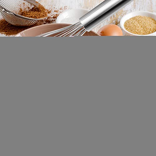 kitchen Wire Whip, Stainless Steel Spring Whisk, LightWeight Manual Mixers, Portable Cream Egg Beater, Anti Rust Spring Egg Whisk, Versatile Egg Mixing Tool, Durable Wire Whip for Cooking Whipping
