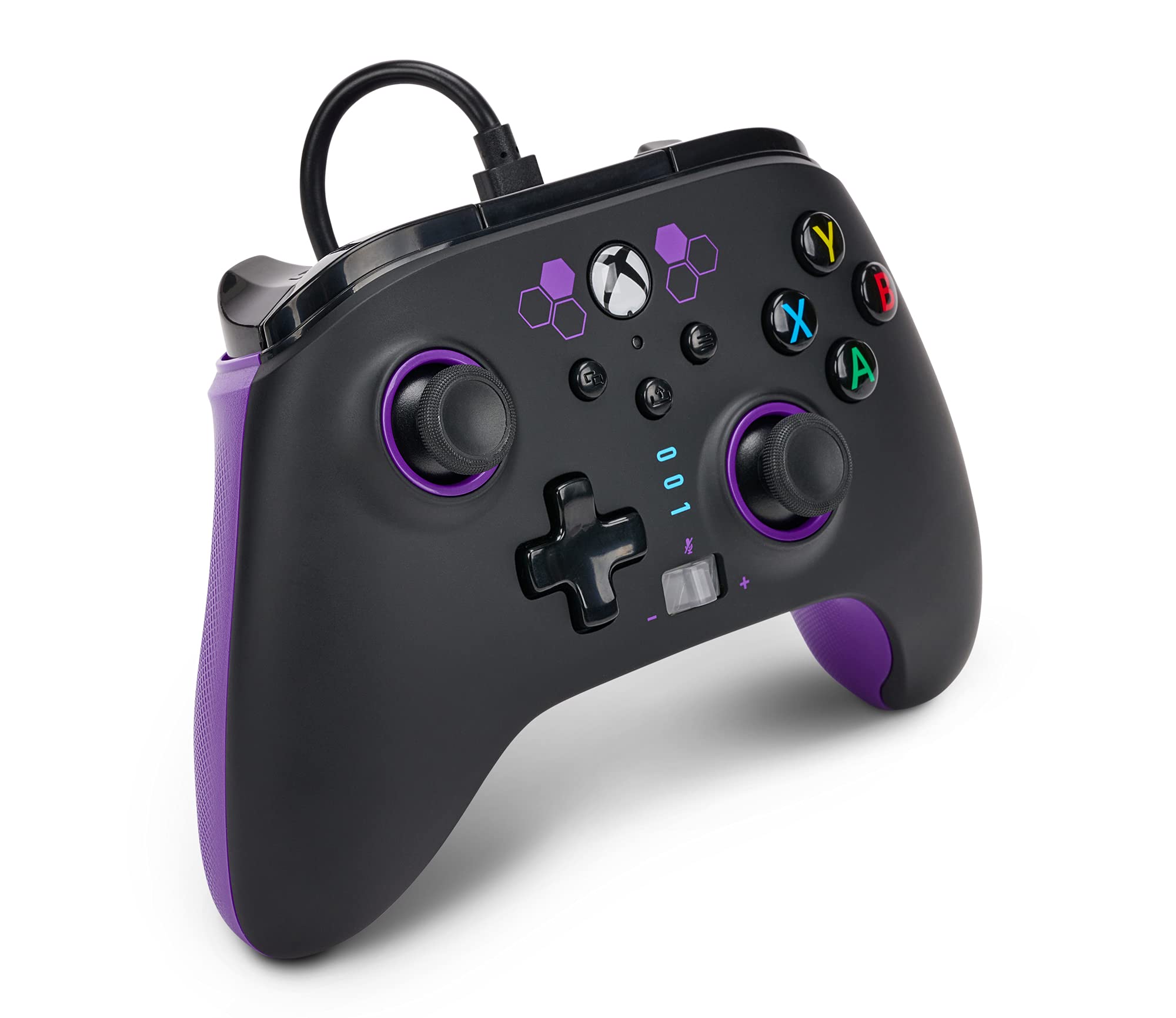 PowerA Enhanced Wired Controller for Xbox Series X|S - Purple Hex, Gamepad, Wired Video Game Controller, Gaming Controller, Xbox Series X|S - Xbox Series X (Renewed)