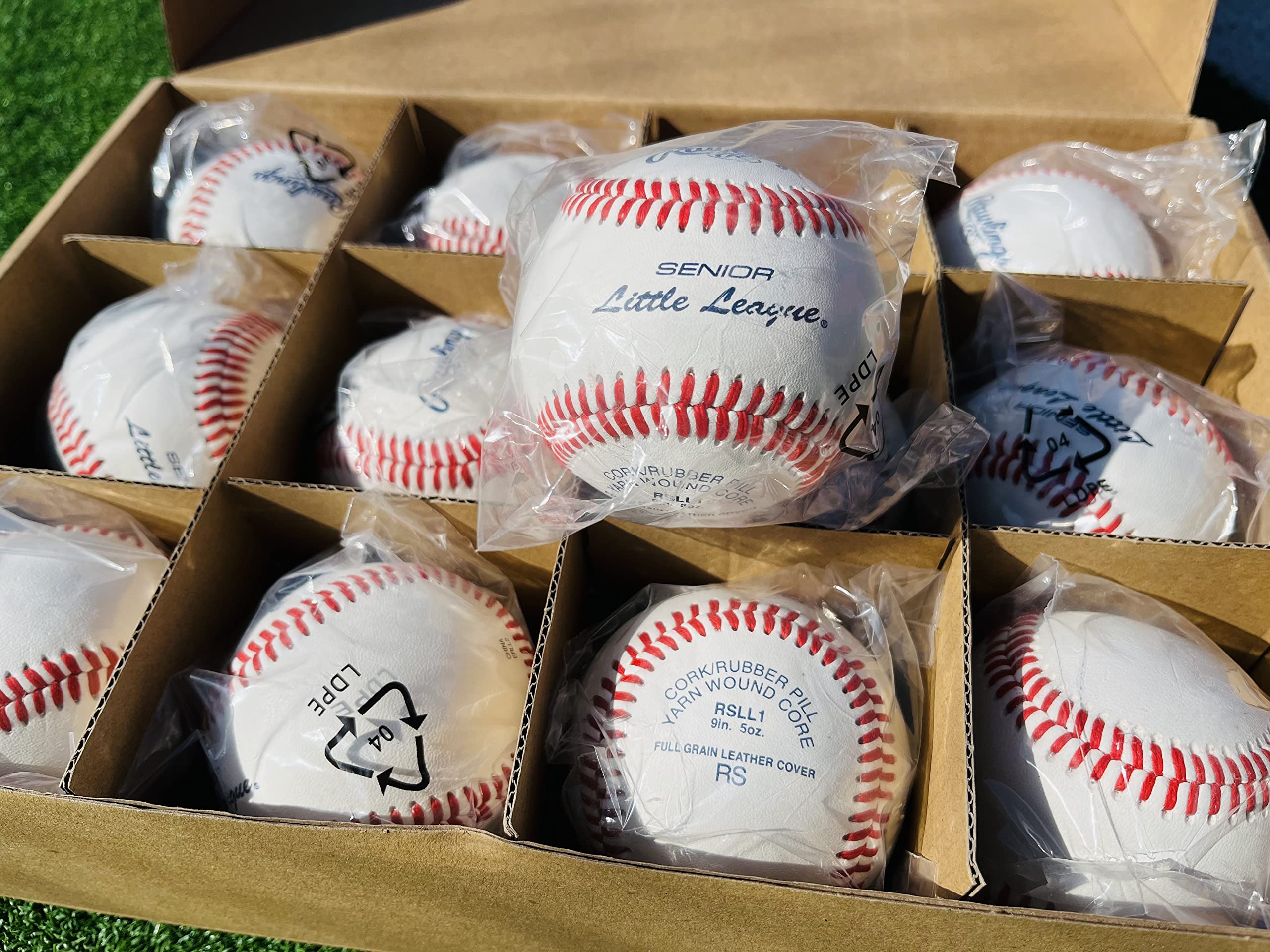 Rawlings | Senior Little League Baseballs | Competition Grade | RSLL1 | Youth/14U | 12 Count