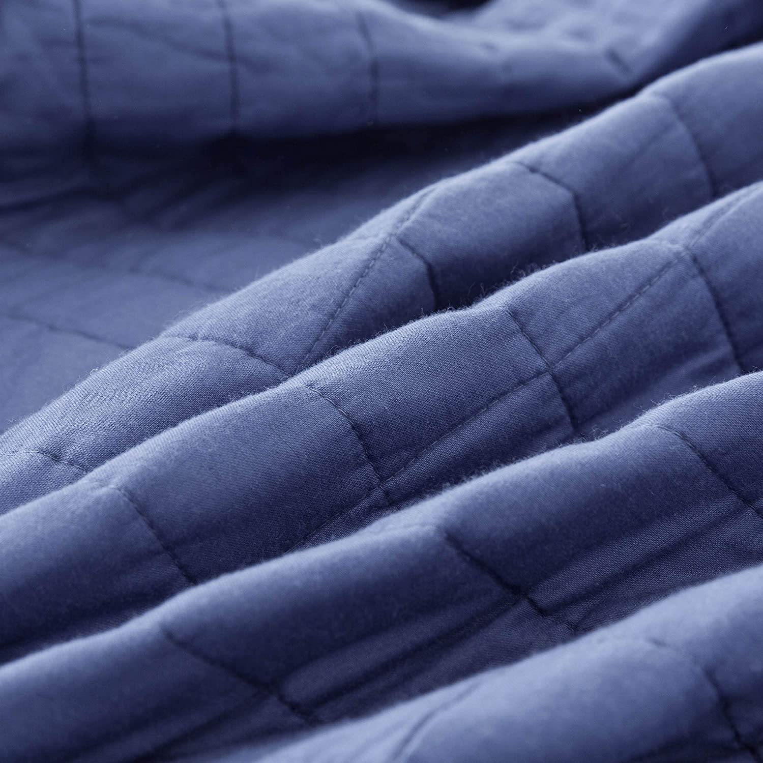 KASENTEX 3-Piece Oversized King Quilt Set Soft 100% Cotton Bedspread Coverlet Sets (Teal, 112X106+20X36 X2)