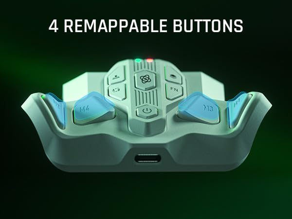 ROTOMOON Armor-X Pro Upgrade Wireless Back Button Controller Paddle with 1300mA Battery for Xbox Series S/X Accessories, Support Somatosensory with Multi-Platform Adapter (Black)