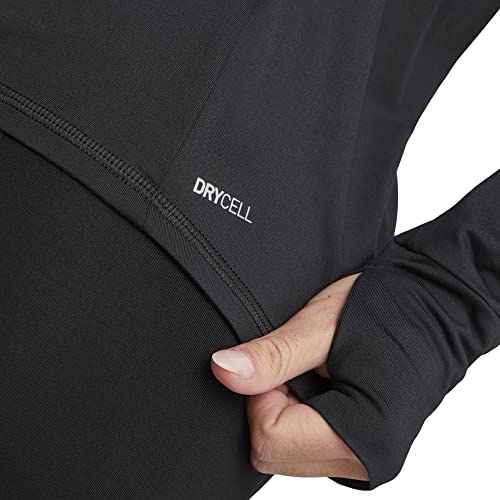 PUMA Women's Run Favorite 1/4 Zip, Black, Large