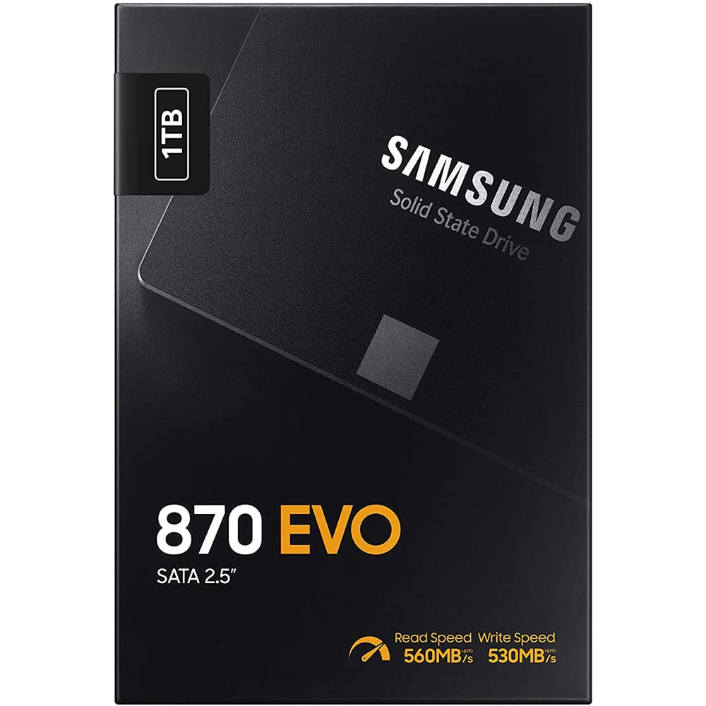 SAMSUNG MZ-77E1T0B/AM 870 EVO SATA 2.5-inch SSD, 1TB Bundle with Lexar 32GB High-Performance 800x UHS-I SDHC Memory Card + Deco Photo 6 x 6 inch Microfiber Cleaning Cloth