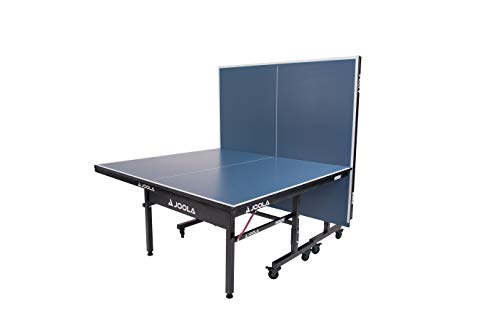 JOOLA Inside - Professional MDF Indoor Table Tennis Table with Quick Clamp Ping Pong Net and Post Set - 10 Minute Easy Assembly - Ping Pong Table with Single Player Playback Mode