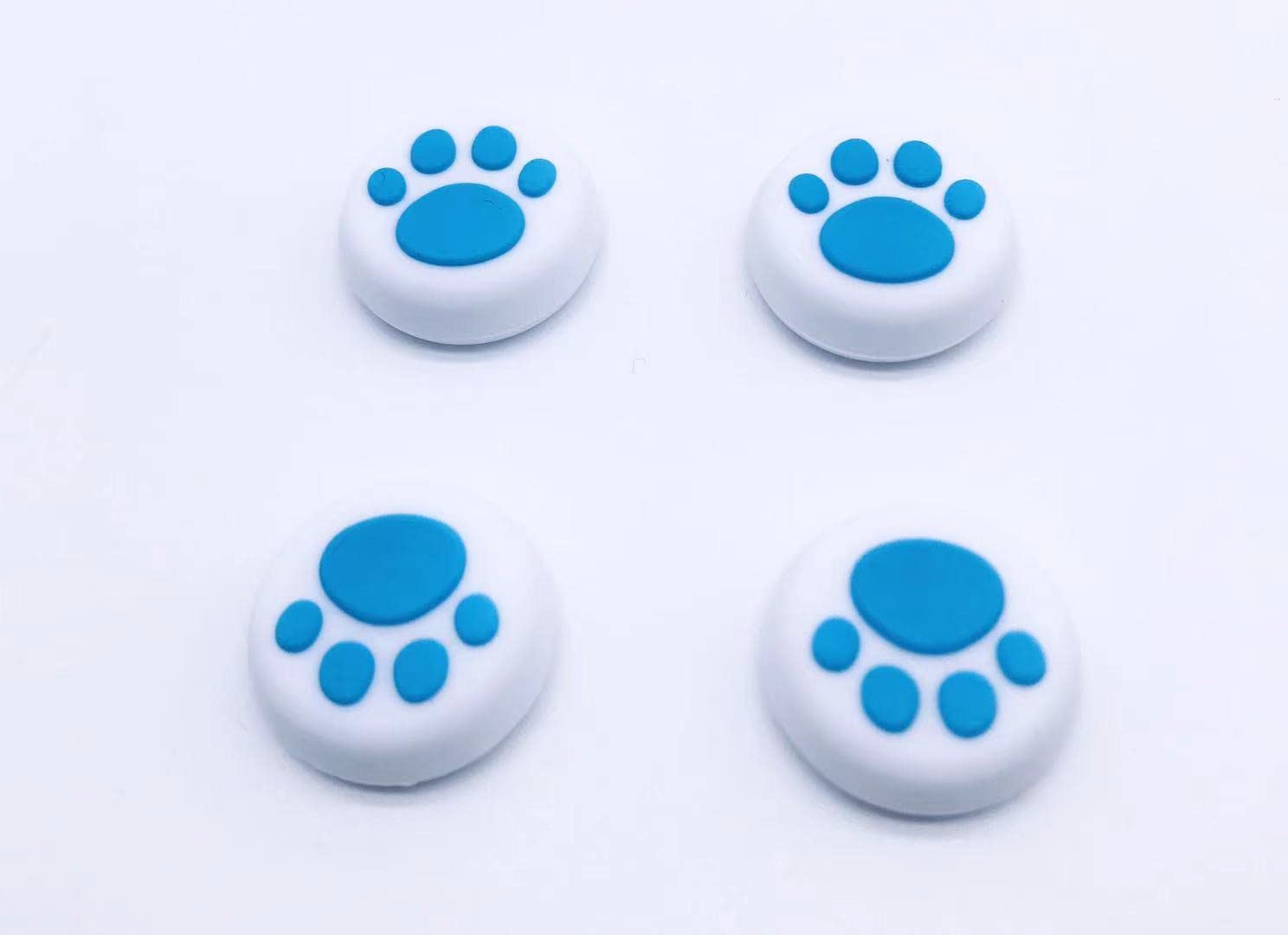 Set of 4 Analog Stick Joystick Controller Performance Thumb Grip Compatible with PS5, PS4, Xbox One, Xbox Series X/S Compatible with Switch Pro - (Blue)