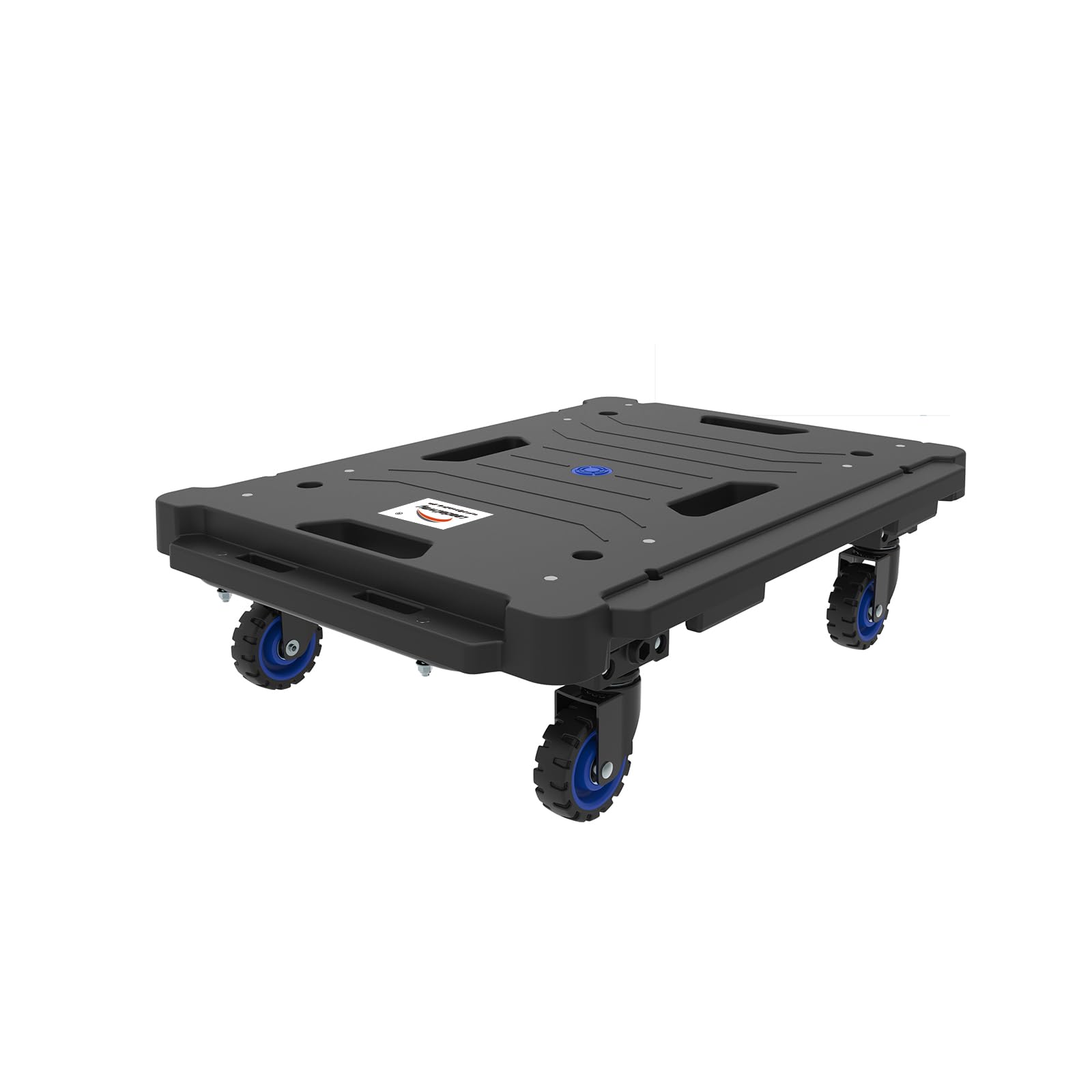LEADALLWAY Dolly Cart Furniture Moving Dolly Multipurpose Furniture Mover 4 Wheels 300LBS,Multiple Carts Assembly Feasible + 50L Collapsible Plastic Storage Basket