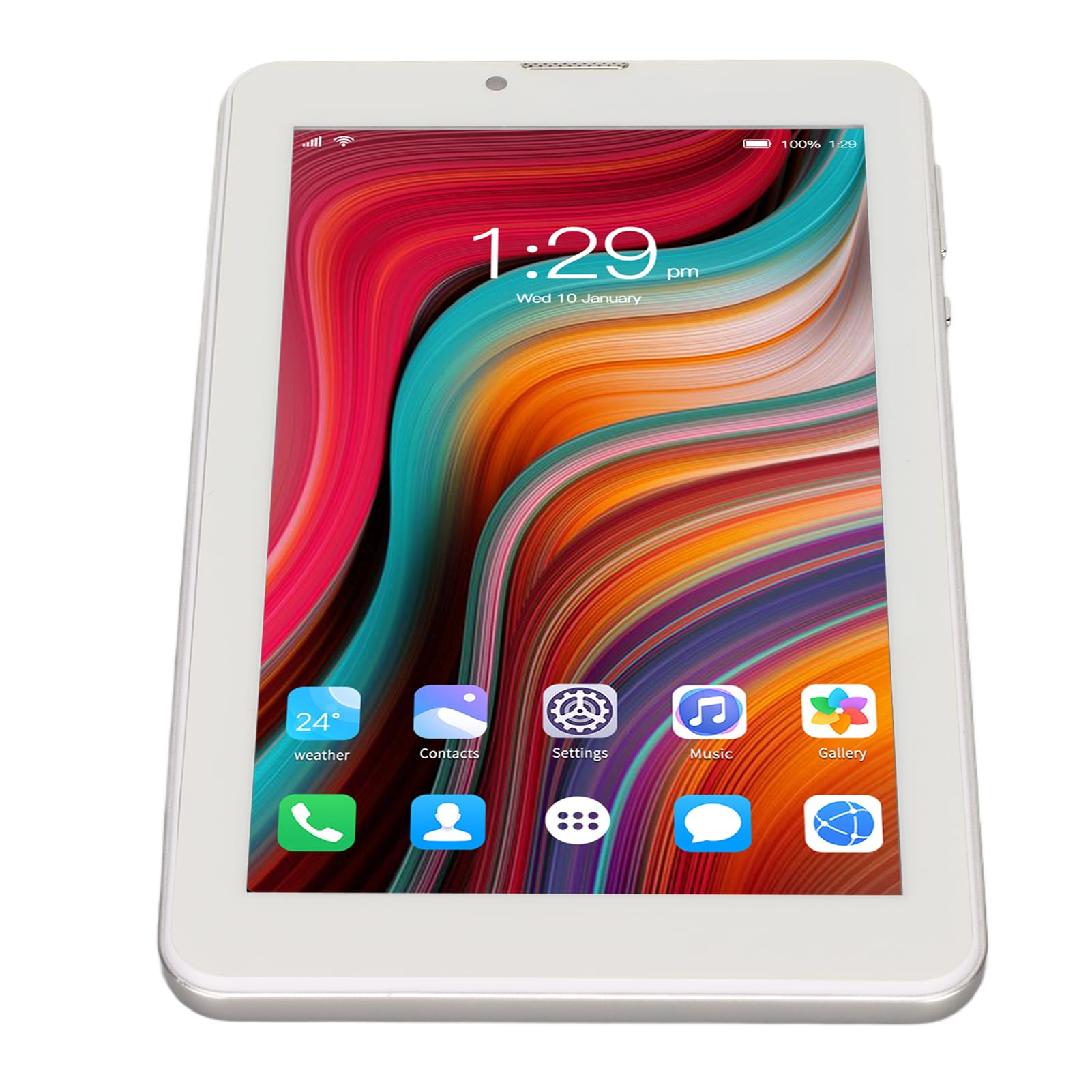 MAVIS LAVEN 7 Inch Calling Tablet, 100-240V HD Tablet 4GB 32GB 7 Inch 1960x1080 IPS Expandable Up to 128GB Blue for Android 10.0 for Watching (US Plug)