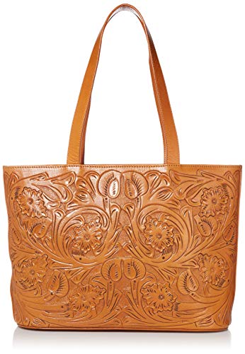 Mauzari Women's Large Leather Tote Handbag (Honey)