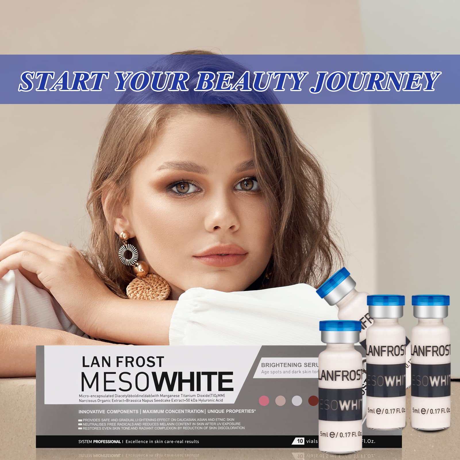 ZOETOOL bb serm Pigment bb serm Starter Kit Skin Care Treatment 10 Vials Anti Aging Serum Moisturing Essence Foundation bb serm Natural Color