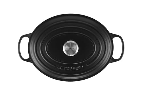 Le Creuset Enameled Cast Iron Signature Oval Dutch Oven, 6.75 qt., Licorice