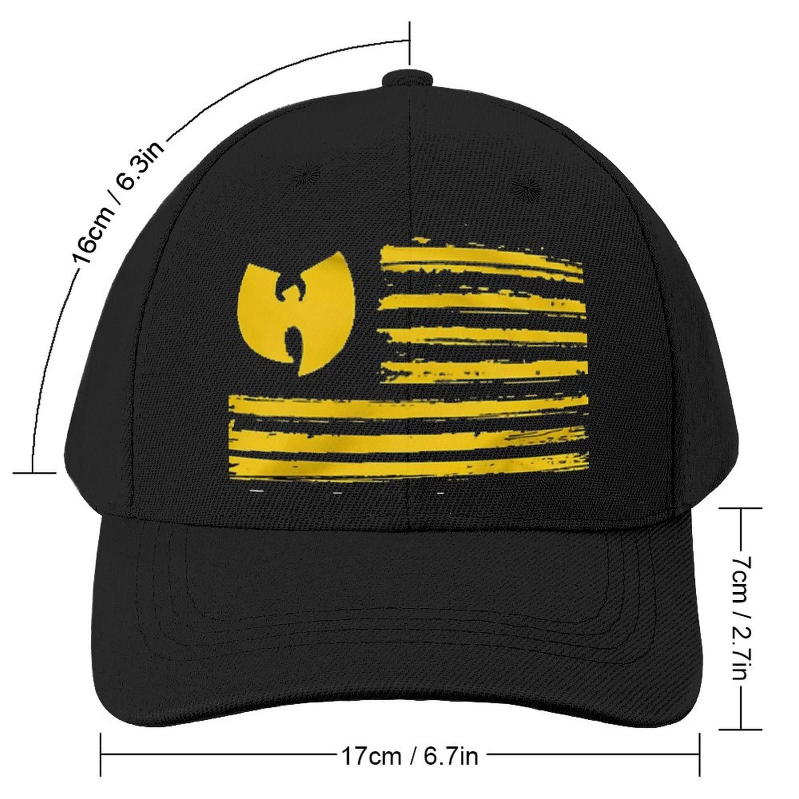 NGZHAIGU Wooo-Tang Baseball Cap Hat Adjustable Hat for Men Women Black1 One Size