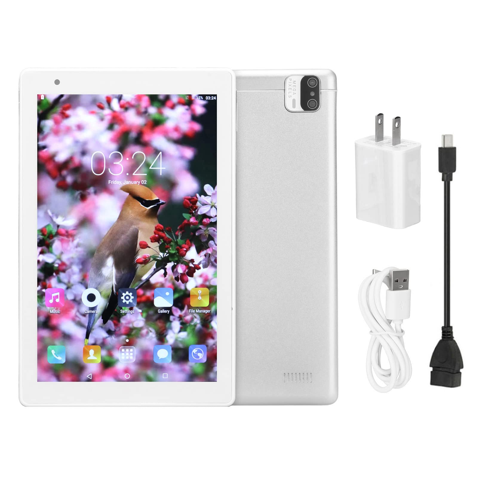 MAVIS LAVEN 8.0 Inch Tablet, 5G Dual Band WiFi 2GB RAM 32GB ROM Portable Tablet 8 Inch IPS (US Plug)
