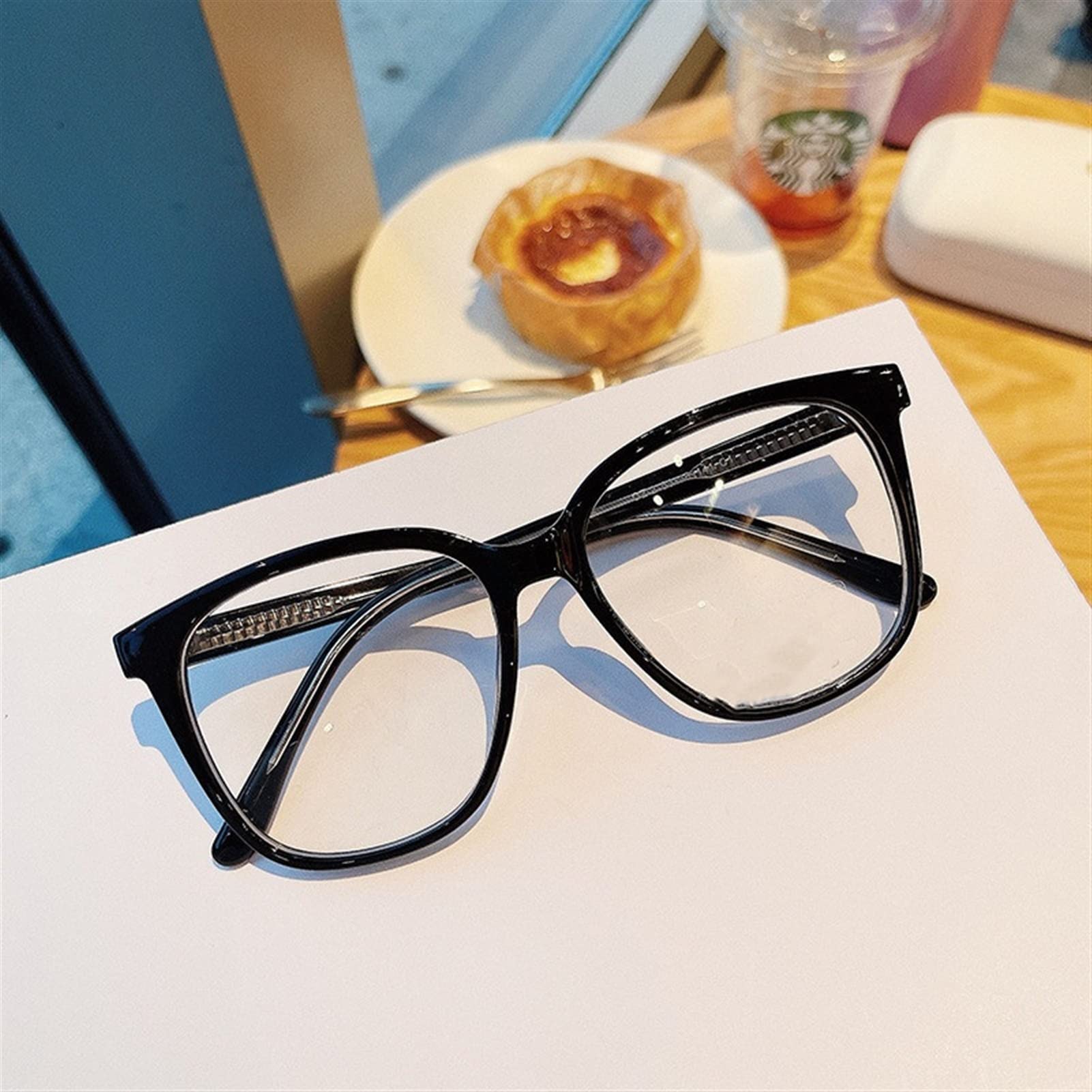 Reading Glasses, Black Frame Women Men Glasses, Blue Light Blocking Flat Mirror Glasses, Computer Reading Glasses (Color : Black, Size : +2.5)