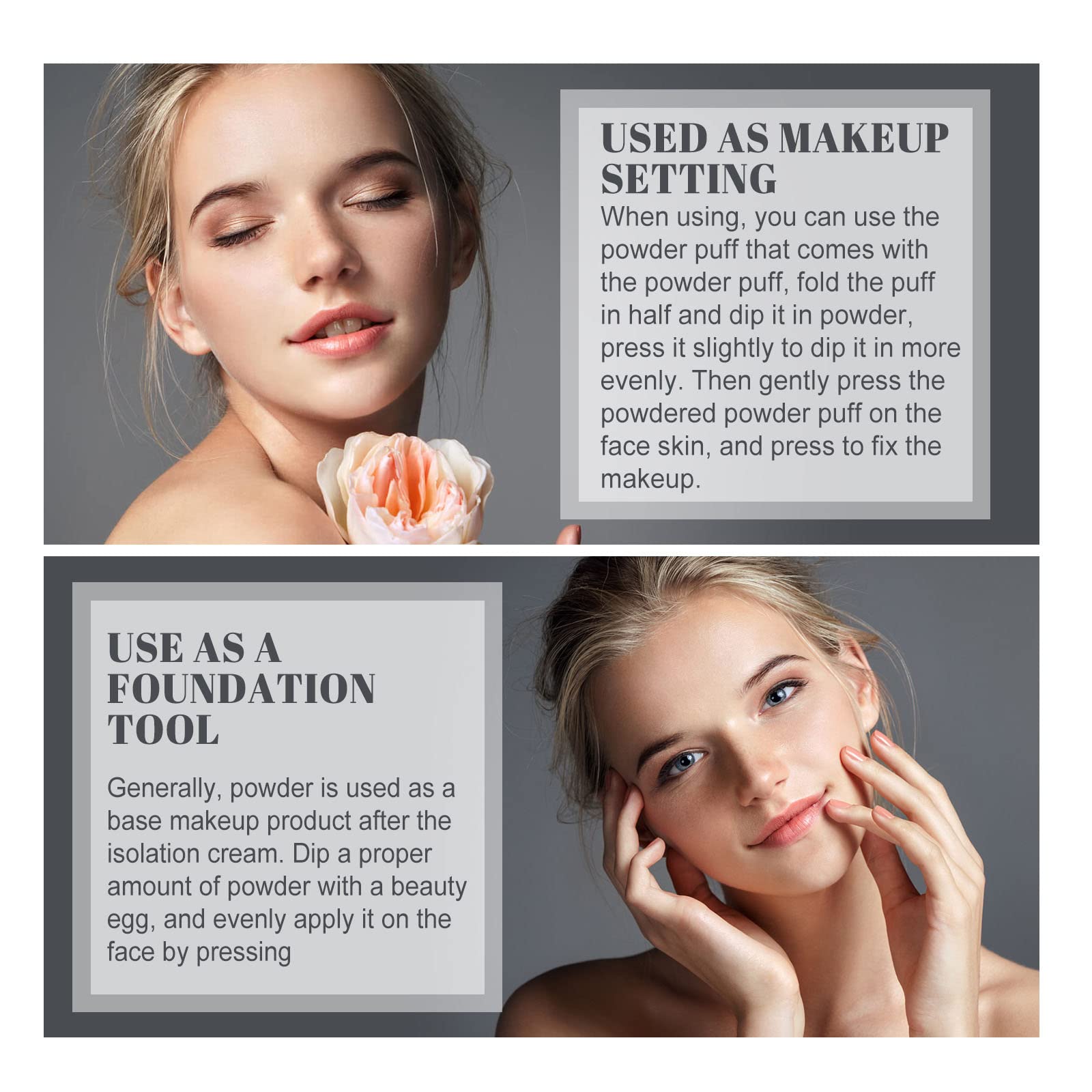 Oil Control Face Pressed Powder, Matte Smooth Setting Powder Makeup, Waterproof Long Lasting Finishing Powder, Flawless Lightweight Face Cosmetics, Cruelty-free (*02 Natural Beige)