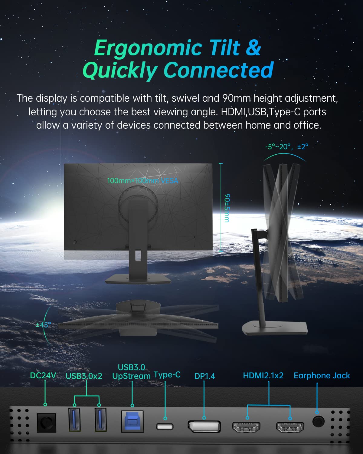 KTC Computer Monitor, Widescreen Display (4K Miniled, 40-inch)