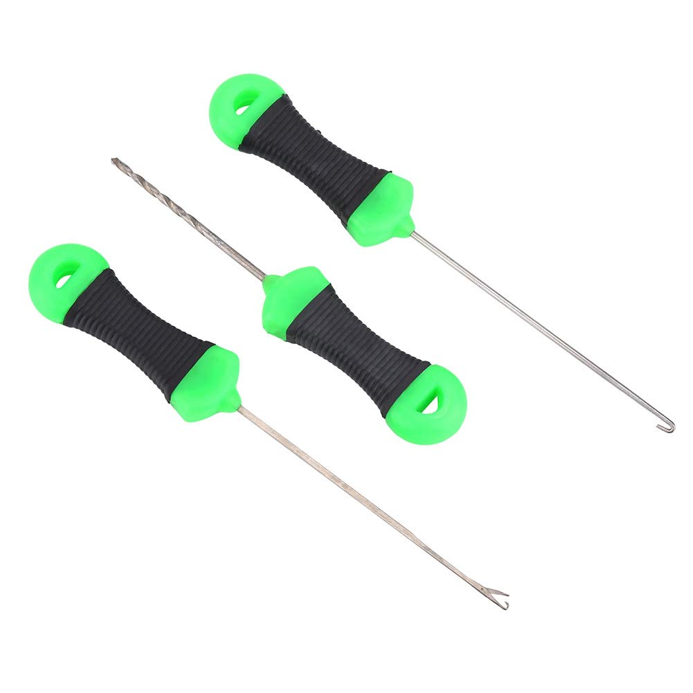 Meiyya Carp Rig Tools, Convenient to Use Eco‑Friendly 3Pcs Fishing Bait Needle, Fishing Accessory for Fisherman