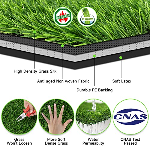 Vivnoon Chicken Nesting Box Pads, 9 Pack 12"x12" Artificial Grass Rug Synthetic Turf Mat for Chicken Coop Laying Box Grass Pads Pet Lawn Pads…