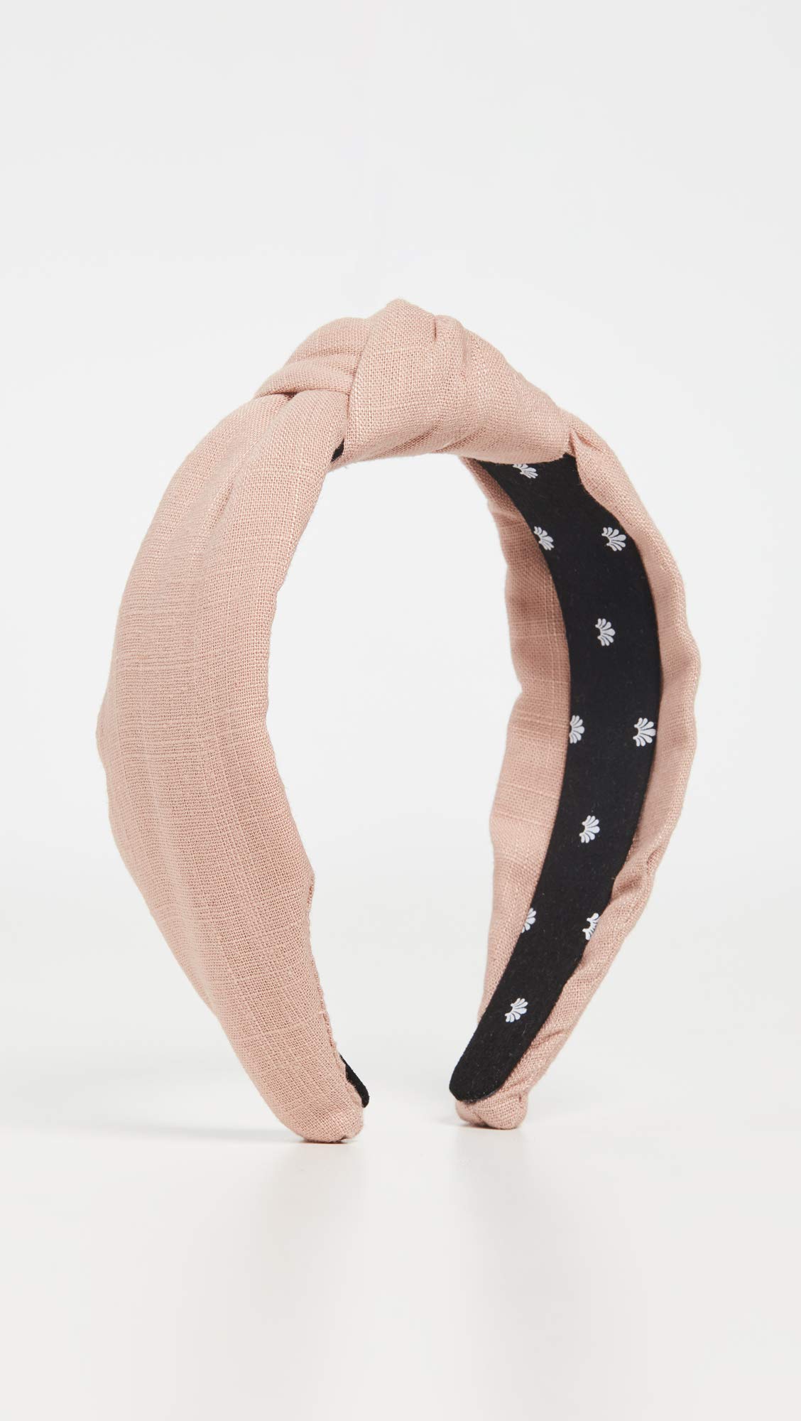 Lele Sadoughi Women's Linen Knotted Headband, Nectar, Pink, One Size