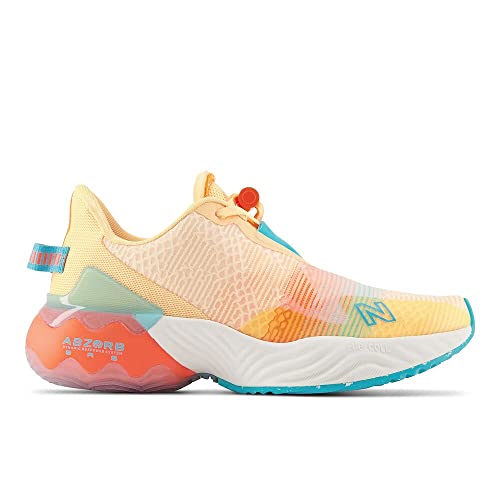 New Balance Women's FuelCell Rebel TR V1 Running Shoe, Solar Flare/White, 7.5 Wide