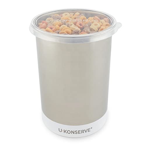 U Konserve Stainless Steel Bulk Food-Storage Canisters 48oz - Clear Silicone Lid - Airtight - Kitchen Containers - Dishwasher Safe - Plastic Free