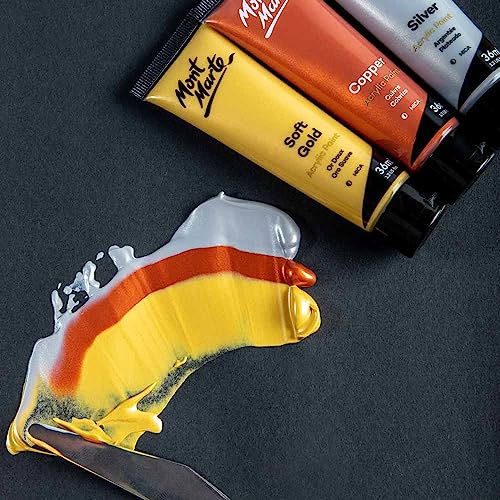 Mont Marte Gold Paint Series Set 12pc x 36ml