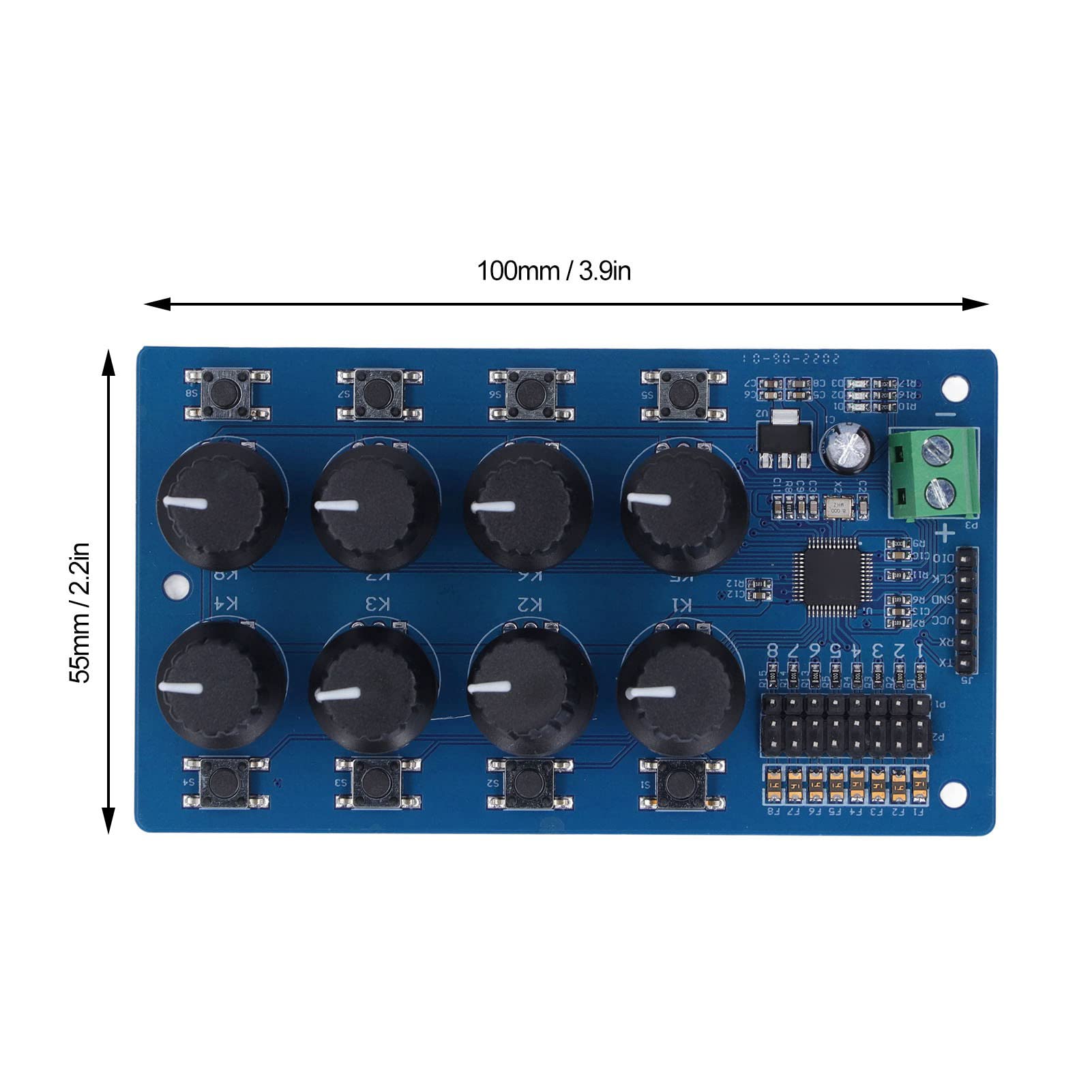 Servo Controller, Accurate 8 Way Steering Gear Controller LED Indicator for RC