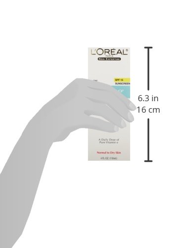 L'Oreal Paris Futur-e Day Face Moisturizer with SPF 15 & Vitamin E for Normal to Dry Skin, 4 Ounce