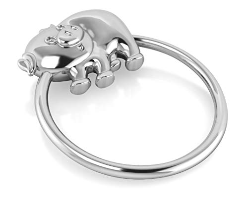 Krysaliis Baby Silver Plated Piggy Rattle