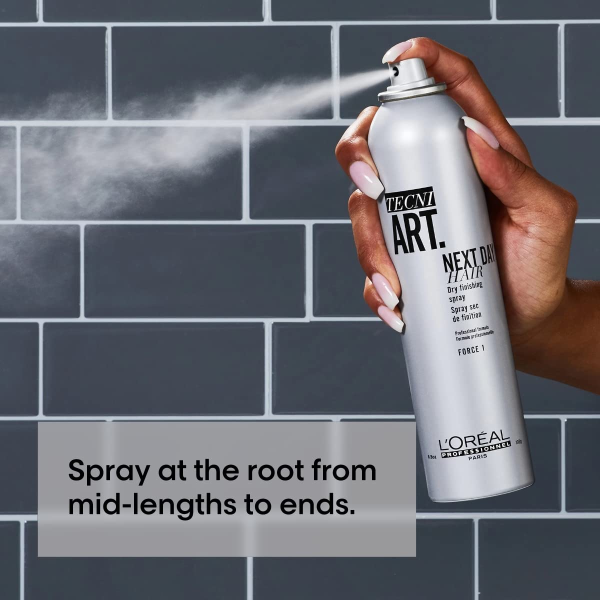 L'Oreal Professionnel Next Day Hair | Texture Hairspray | Provides Light Hold | Provides Texture with a Weightless Matte Finish | For All Hair Types