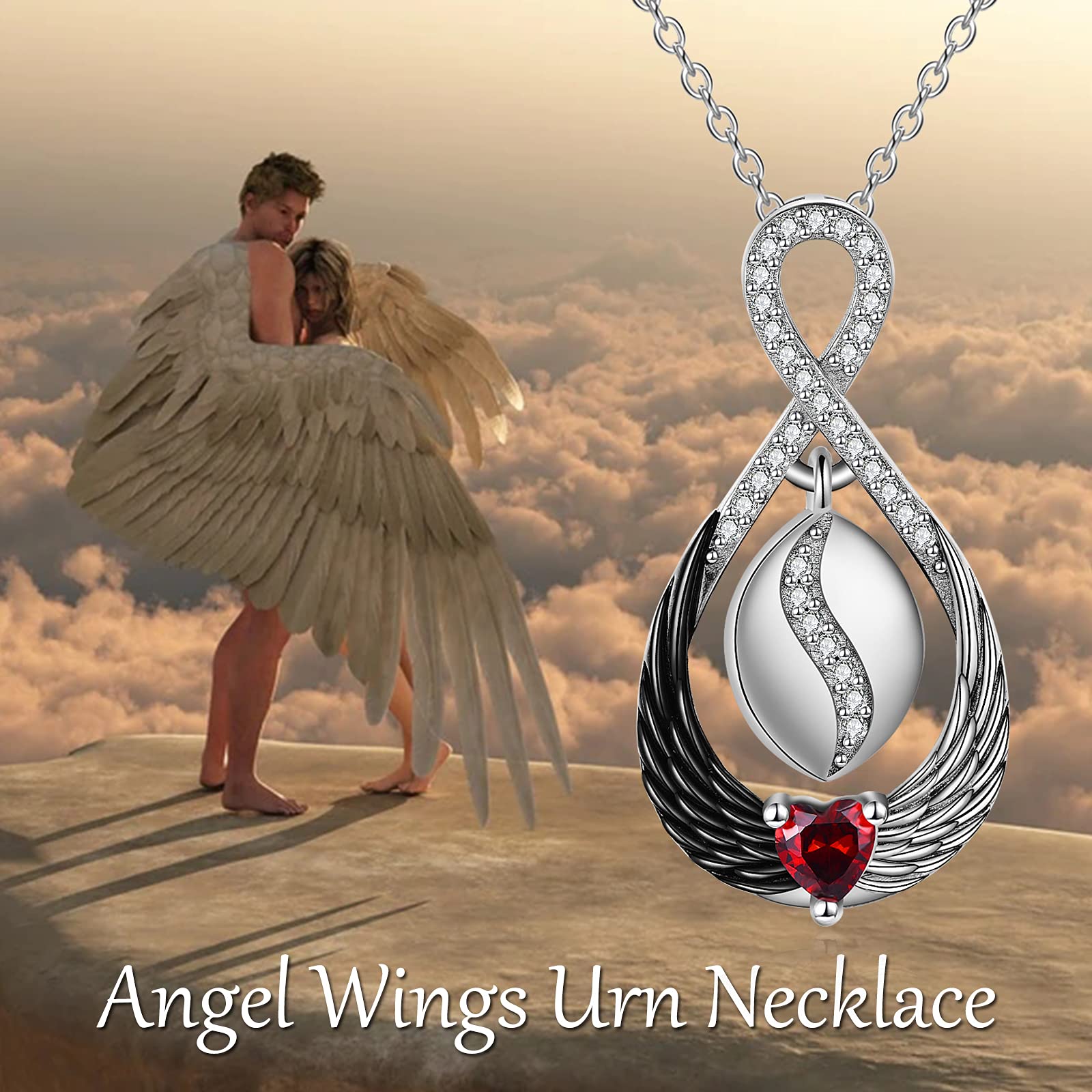ONEFINITY Urn Necklace Sterling Silver Cremation Jewelry for Ashes Pendant Celtic Triquetra Ashes Necklace Irish Memorial Keepsake for Women Men
