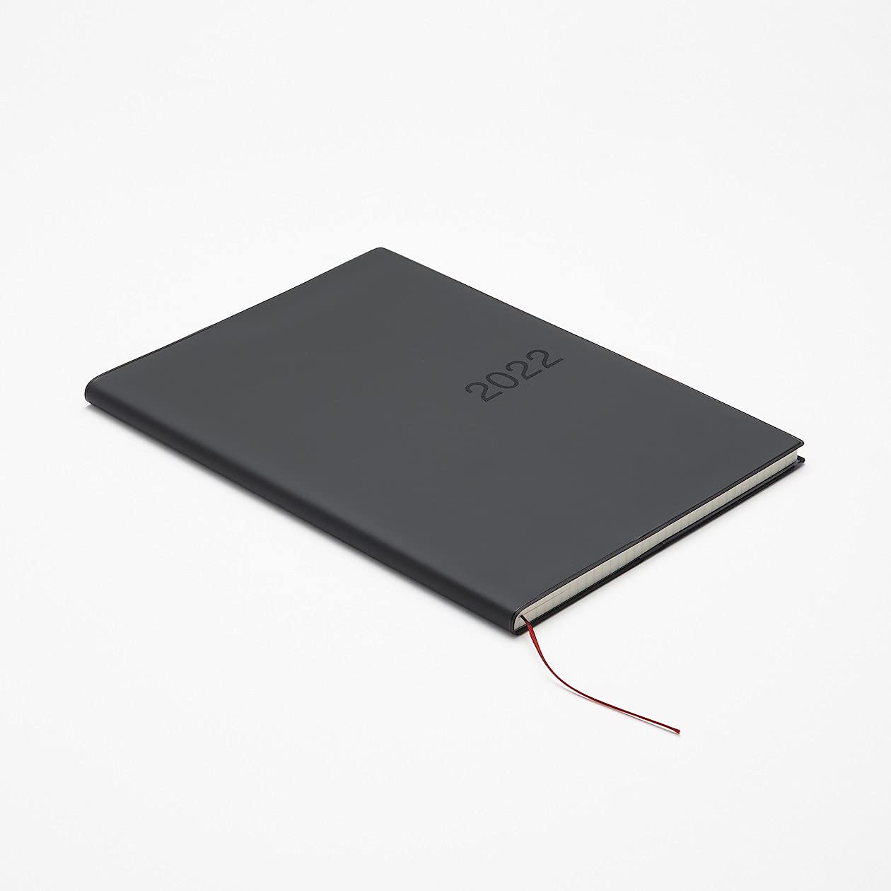 MUJI Monthly/Weekly Schedule Book 2022 B5 Size Dark Gray Beginning December 2021 Polyvinyl Chloride Cover Planner Scheduler