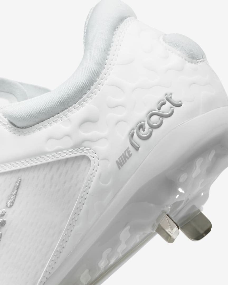 Nike Hyperdiamond 4 Pro Women's Softball Cleat SZ 8 White/Grey