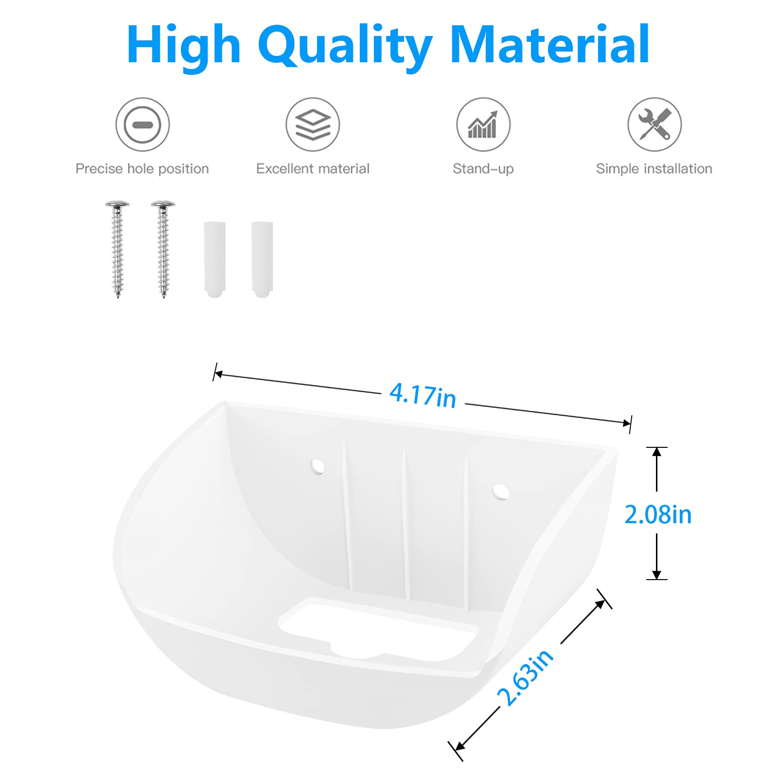 Screwless Wall Mount for Eero 6+ Tri-Band Mesh Wi-Fi Holder, No Tools Required, Easy to Install, No Drilling, Strong VHB Adhesive Mount (2)