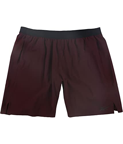 Reebok Mens TS Speed Athletic Walking Shorts, Red, Small