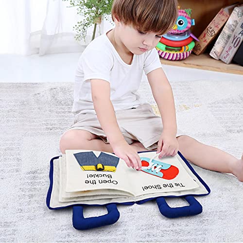 SinoArts Life Knowledge Pop-Up Book Toys, Montessori Early Education Educational Toys, Polyester Fiber Material, Suitable for 1~3 Years Old