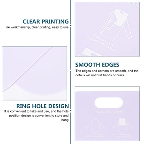 Zerodeko Clothes Folding Board 2pcs Laundry Folding Boards, Shirts Clothes Folder T-Shirt Garment Stacking Board Plastic Clothes Folder for T-Shirts, Sweaters, Clothing Folding Board