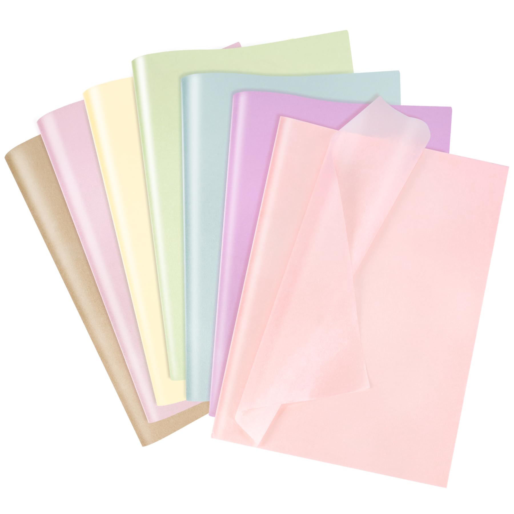 Larcenciel 70 Sheets Tissue Paper, Metallic Gift Tissue Paper for Gift Bags, Gift Wrapping & Packaging, Colorful Gift Wrap Perfect for Birthdays, Holidays, Weddings, Art Crafts, Party Decor,19.7x13.8"
