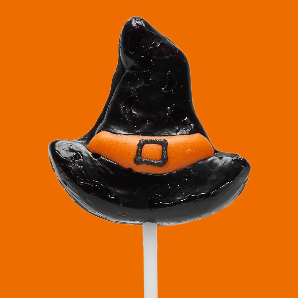 LIDATREE Halloween Lollipop Suckers, Pumpkin Candy , Spooky Candies, Individually Wrapped, Great for Goody Bag Fillers 12 Pack